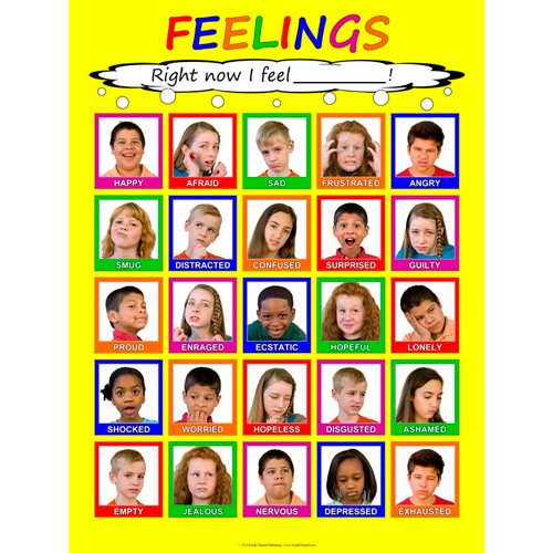 Laminated 18x24 Child Feelings Poster