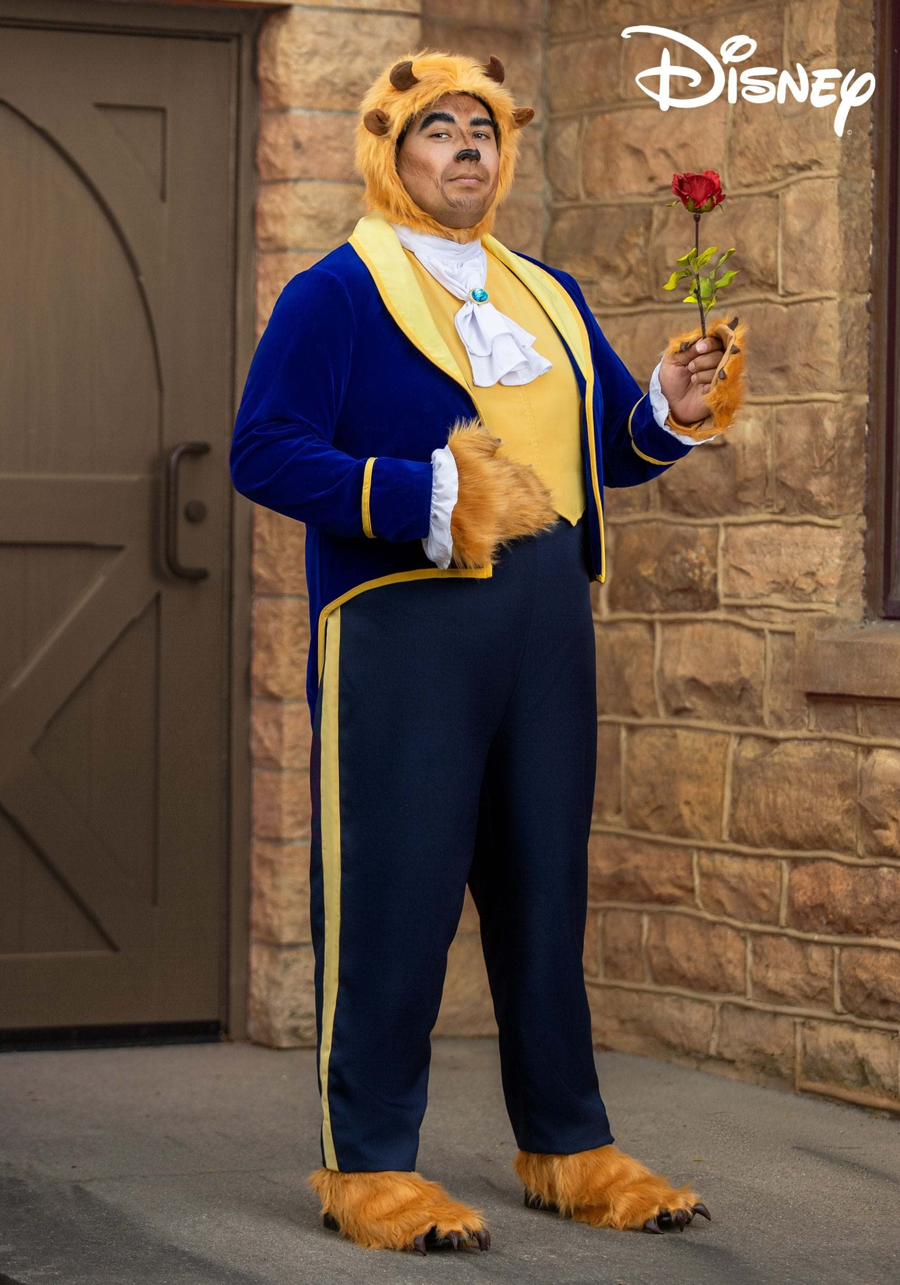 Fun Costumes Plus Size Beauty and The Beast Men's Costume 4X Brown