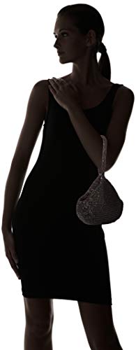 Jessica McClintock womens Staci Mesh Wristlet Pouch Evening Handbag, Black, One Size US