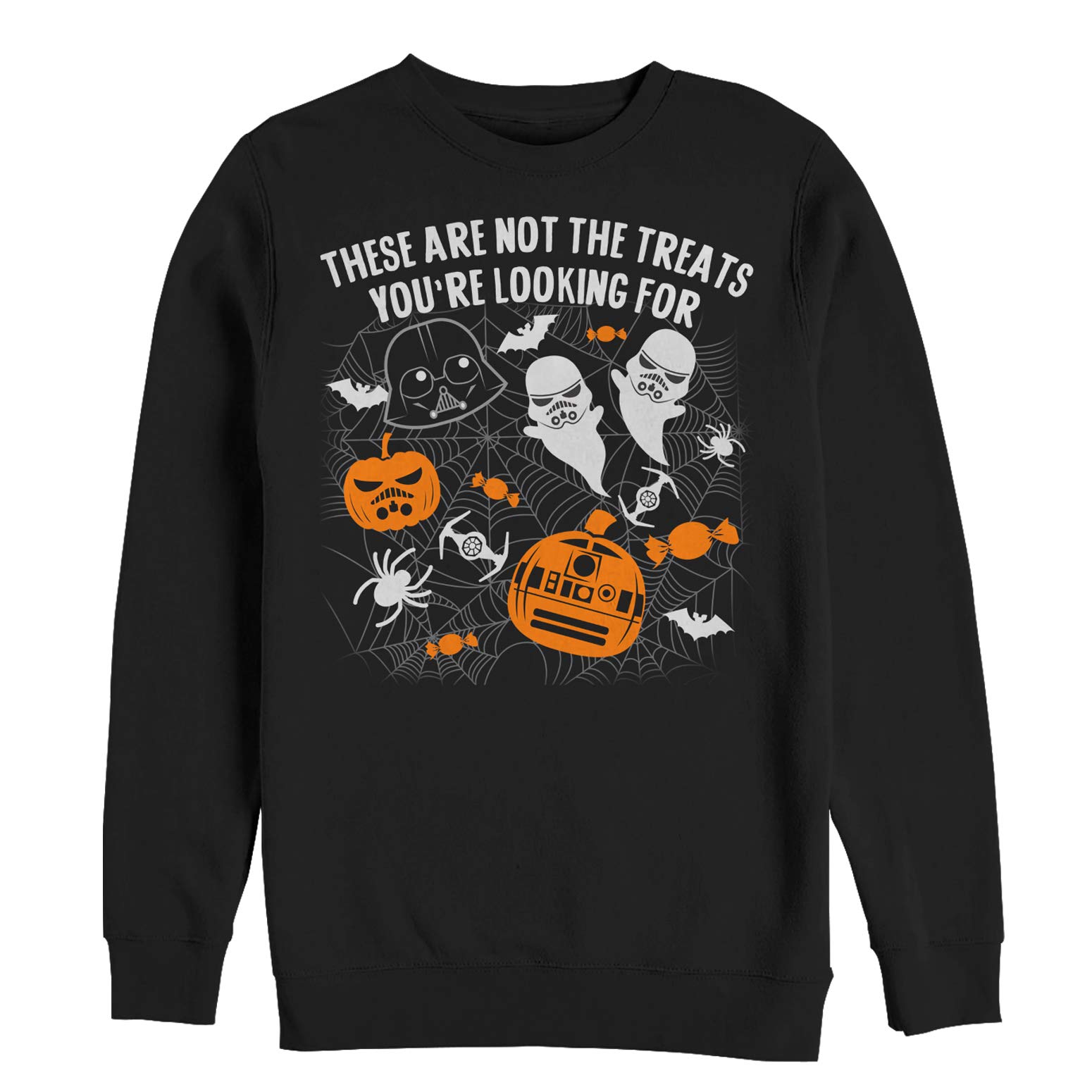 STAR WARS Men's Halloween Not The Treats Sweatshirt - Black - 3X Large