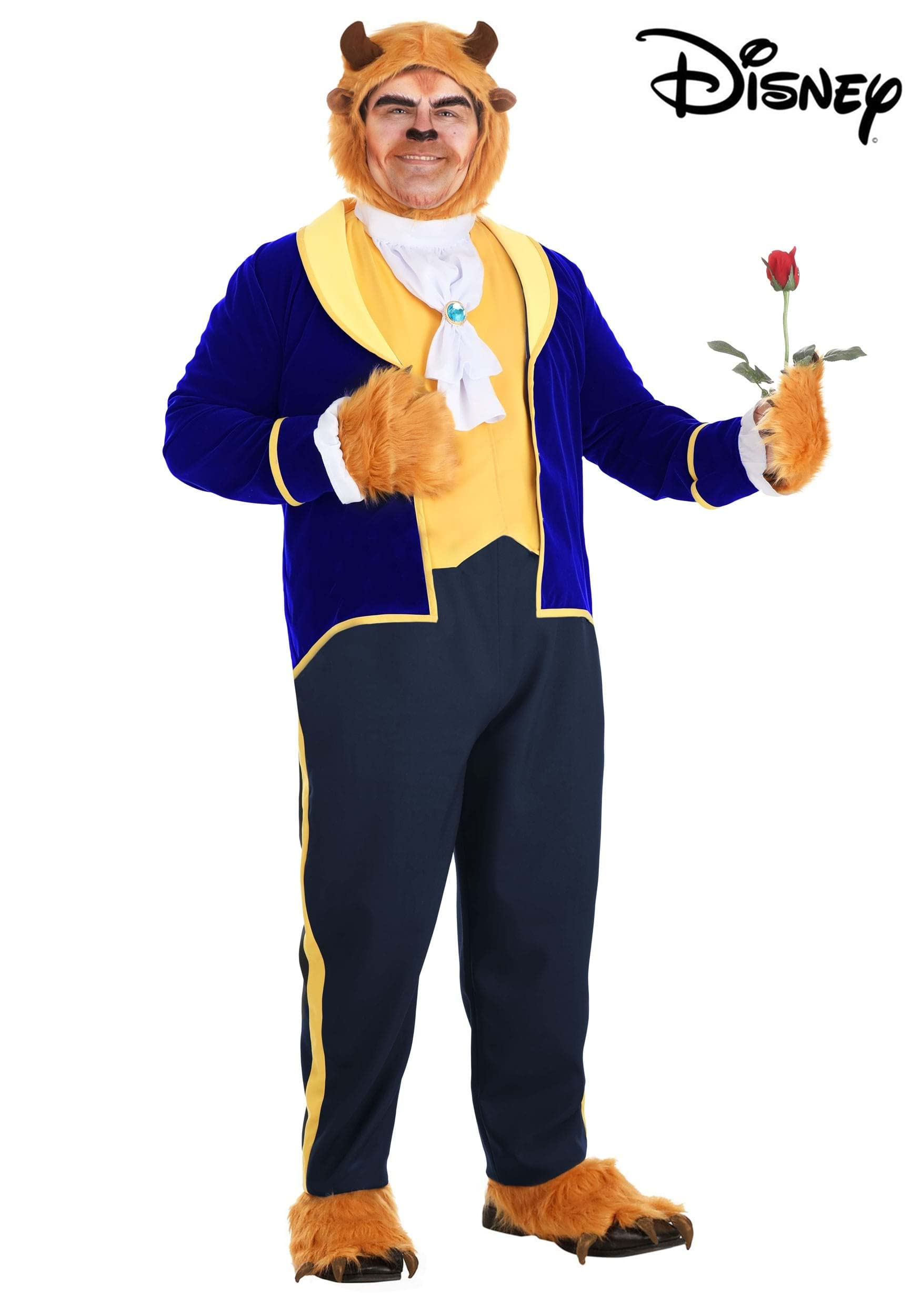 Fun Costumes Plus Size Beauty and The Beast Men's Costume 4X Brown