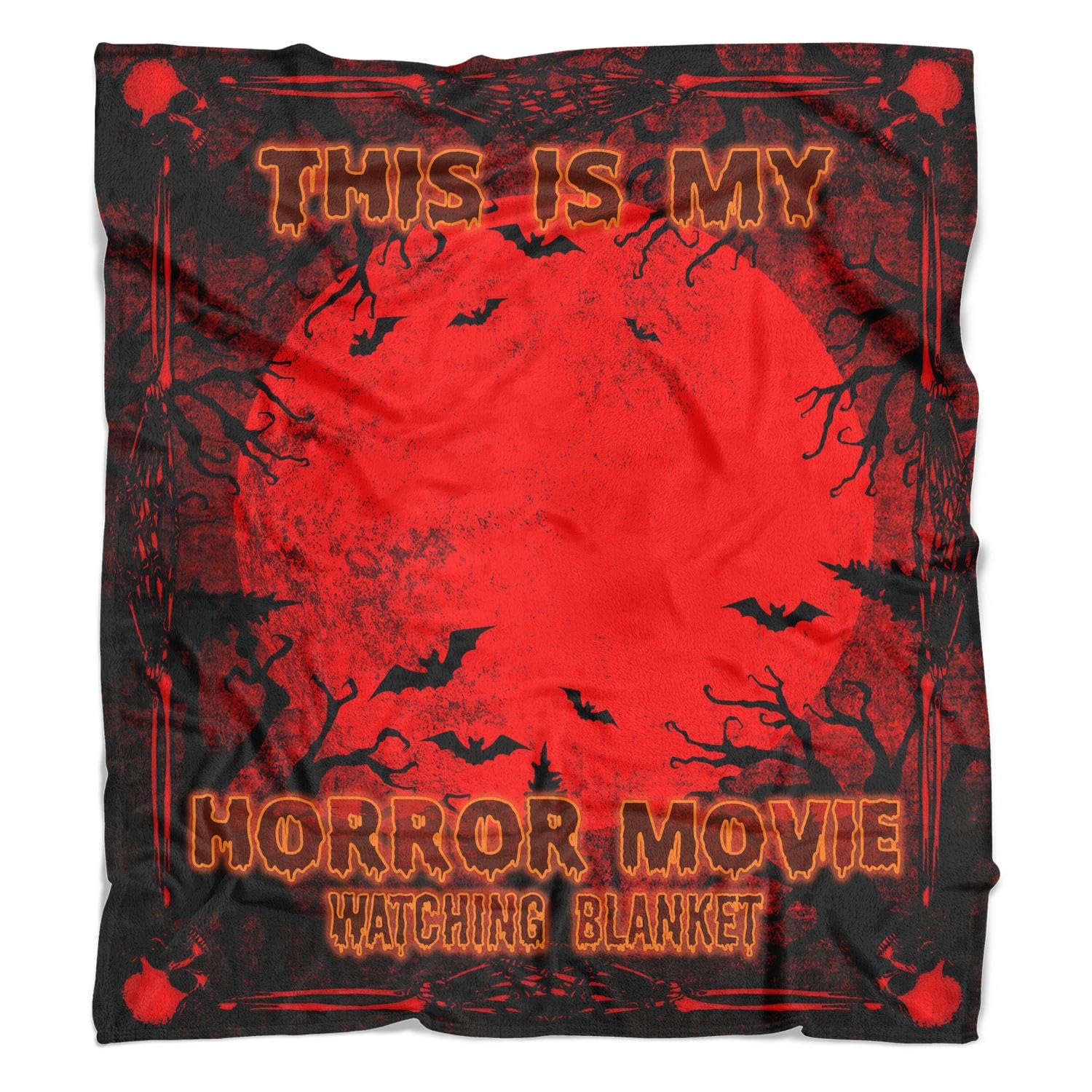 Rltigomr Halloween Throw Blankets Scream Blanket Halloween Blankets and Throws, 60 x 50 Inches