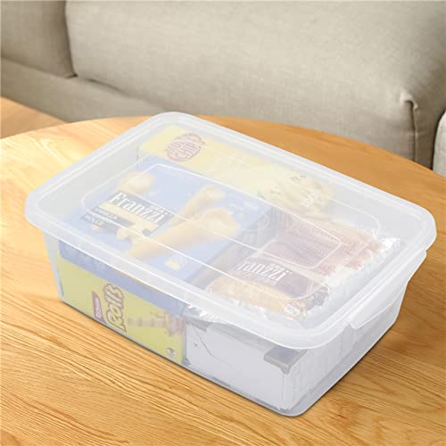 Cand 14 Quart Storage Box 4 Packs, Clear Latching Bin