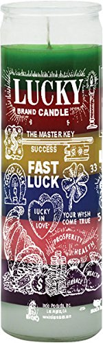 Indio 7 Day Glass Candle Fast Luck 7 Colors
