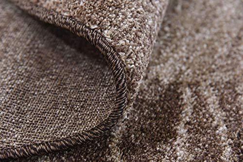 Unique Loom Del Mar Collection Area Rug-Transitional Inspired with Modern Contemporary Design, 6 ft x 6 ft, Light Brown/Beige