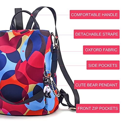 CONRUSER Backpack Purse for Women Anti-theft Ladies Backpack Designer Travel Bag Fashion Shoulder Bags Handbag