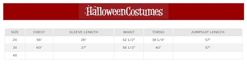 Adult Plus Size Funky Monkey Costume | Jumpsuit with Attached Hood with Ears & Bendable Tail, Foot Covers and Gloves 3X Brown