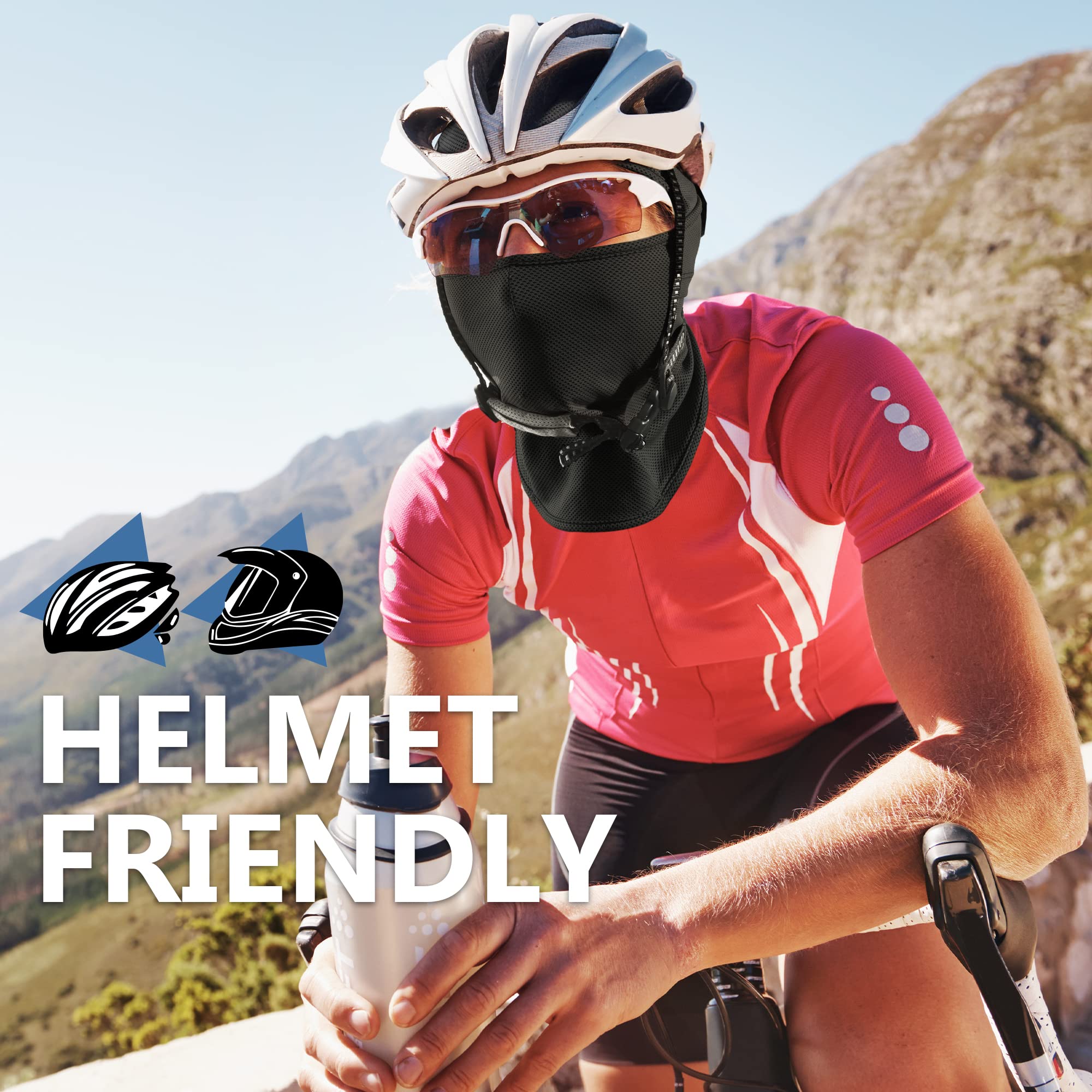 Botack Balaclava Face Mask Sun UV Protection Breathable Full Head Mask for Men Women Skiing Cycling