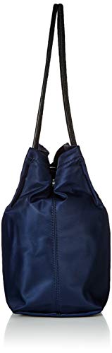 Calvin Klein Mallory Nylon North/South Vertical Branding Tote, Navy