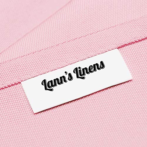 Lann's Linens - 90" Round Premium Tablecloth for Wedding/Banquet/Restaurant - Polyester Fabric Table Cloth - Pink