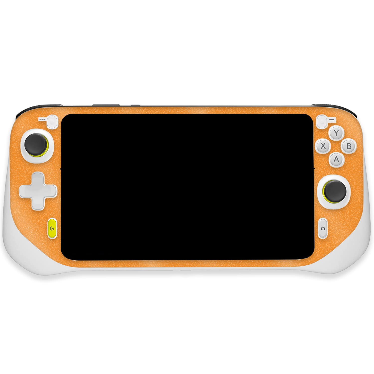 MightySkins Glossy Glitter Skin Compatible with Logitech G Cloud Gaming Handheld - Solid Orange | Protective, Durable High-Gloss Glitter Finish | Easy to Apply | Made in The USA