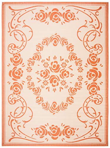 SAFAVIEH Courtyard Collection 8' x 11' Natural / Terra CY1893 Indoor/ Outdoor Waterproof Easy-Cleaning Patio Backyard Mudroom Area-Rug