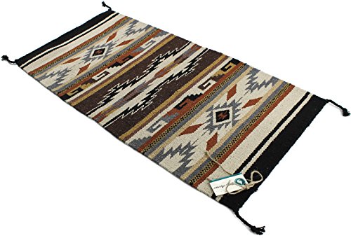 Onyx Arrow Southwest Décor Area Rug, 20 x 40 Inches, Durango Natural/Brown