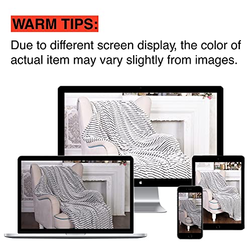 GREEN ORANGE Fleece Throw Blanket for Couch β 50x60 for Adult and Kids, Lightweight, Black and White β Soft, Plush, Fluffy, Warm, Cozy β Perfect for Bed, Sofa