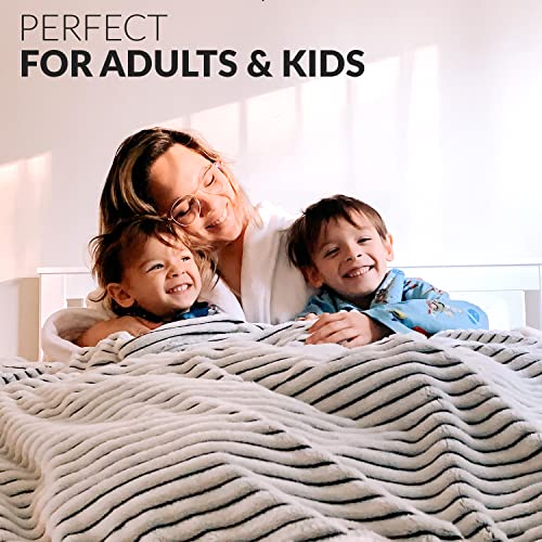 GREEN ORANGE Fleece Throw Blanket for Couch β 50x60 for Adult and Kids, Lightweight, Black and White β Soft, Plush, Fluffy, Warm, Cozy β Perfect for Bed, Sofa