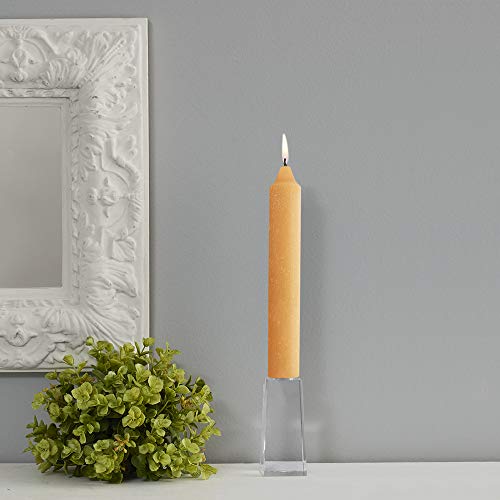 Root Candles Unscented Timberline Collenette 9-Inch Dinner Candles, 4-Count, Mandarin