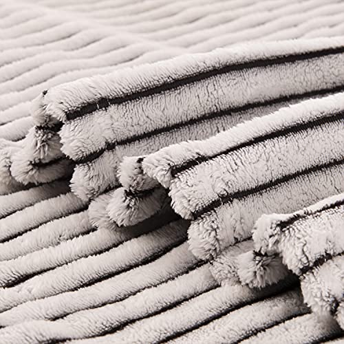 GREEN ORANGE Fleece Throw Blanket for Couch β 50x60 for Adult and Kids, Lightweight, Black and White β Soft, Plush, Fluffy, Warm, Cozy β Perfect for Bed, Sofa