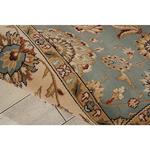 Nourison Persian Crown Bohemian Blue 9'3" x 12'9" Area -Rug, Easy -Cleaning, Non Shedding, Bed Room, Living Room, Dining Room, Kitchen (9x13)
