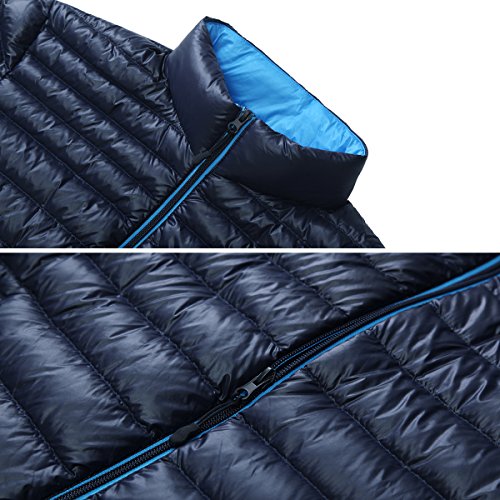 Rokka&Rolla Men's Lightweight Packable Down Jacket Puffer Coat