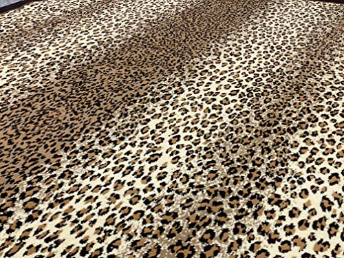 Modern Area Rug Brown Cheetah Leopard Large Rugs for Living Room 8x10 Clearance Under 100