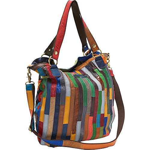 Multi-Colored Lloyd Leather Tote (#1730-9)