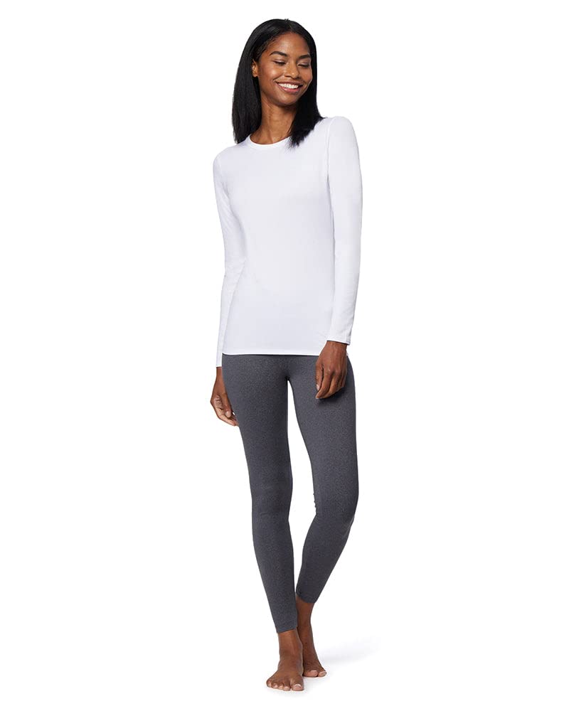 32 Degrees Heat Womens Ultra Soft Thermal Lightweight Baselayer Legging Pant, Charcoal Heather, Small