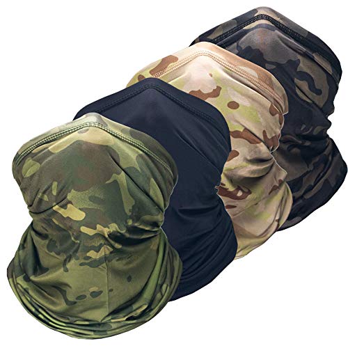 RFLORAL Neck Gaiter Outdoor Breathable Face Mask for Men UV Protection Bandanas
