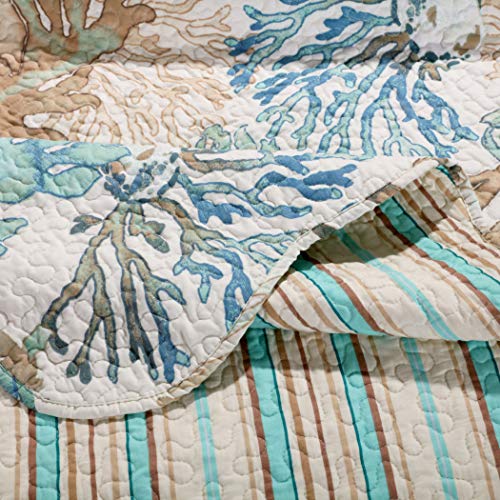 Barefoot Bungalow GL-1810ATHR Atlantis Throw Blanket, 50x60-inch, Jade