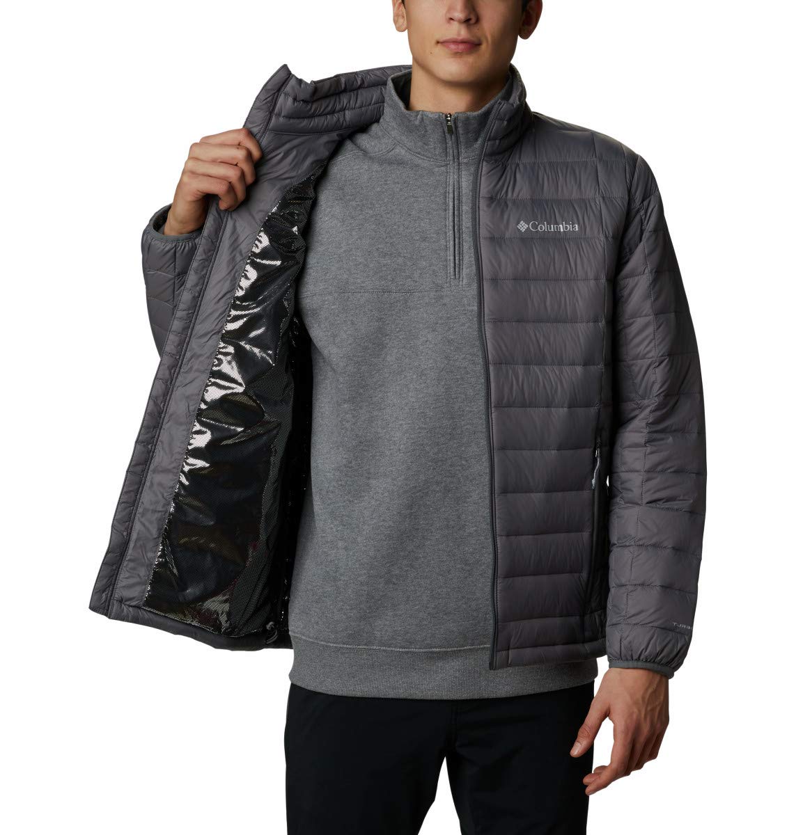 Columbia Men's Voodoo Falls 590 TurboDown Water Resistant Winter Jacket City Grey