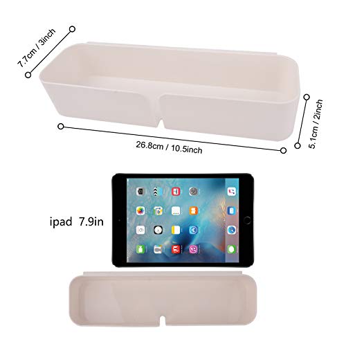Bedside Shelf Caddy Basket Pocket Organizer to Storage Remotes,Tablet Cellphone Charging,Clock- Stick On Adhesive Tapes & Nails Installations Both Offered for Bedroom,Dorm,Offices.(1 Psc/Set)