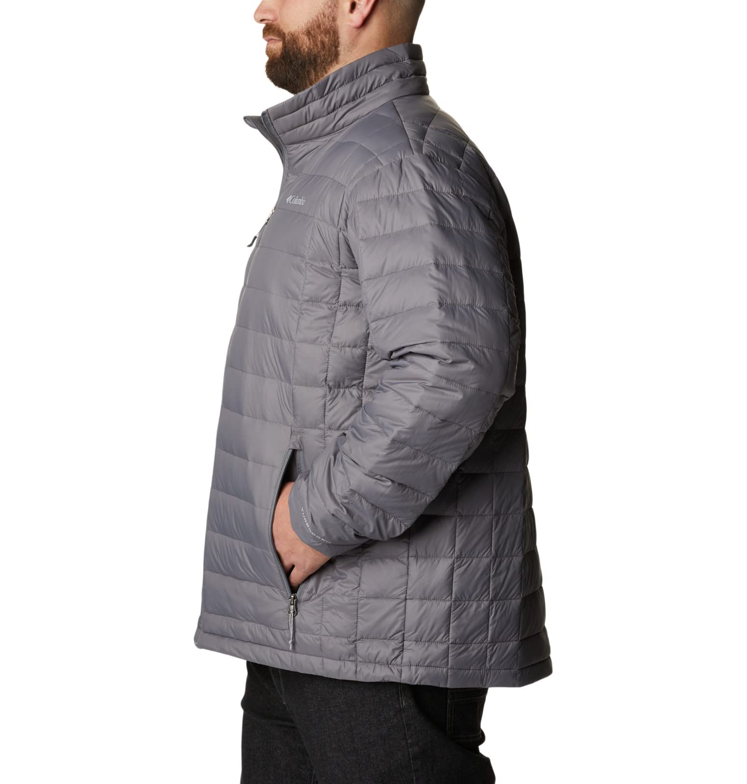 Columbia Men's Voodoo Falls 590 TurboDown Water Resistant Winter Jacket City Grey
