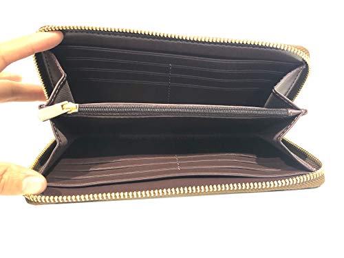 Coach F87716 Accordion Zip Around Wallet with Victorian Floral Print
