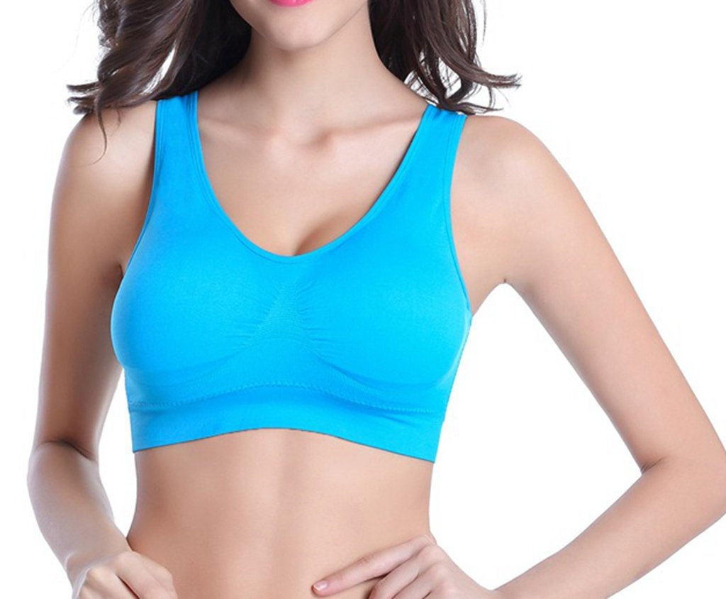 Women's Comfort Workout Sports Bra Low-Impact Activity Sleep Bras Pack of 3 XL