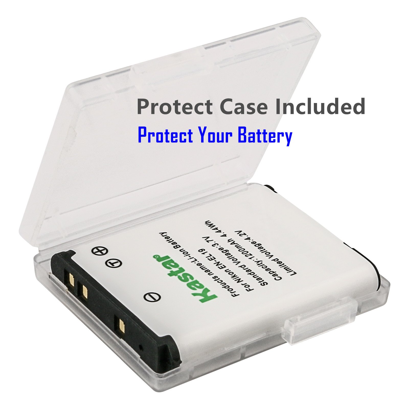 Kastar Battery (3-Pack) and Charger Kit for Nikon EN-EL19, MH-66 work with Nikon Coolpix S32, S100, S2500, S2600, S2700, S2750, S2800, S3100, S3200, S3300, S3400, S3500, S3600, S4100, S4150, S4200, S4300, S4400, S5200, S5300, S6400, S6500, S6600, S6700, S
