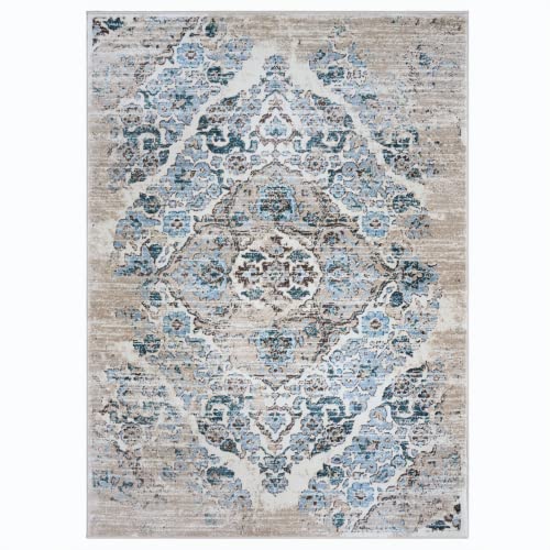 Persian Area Rugs 4620 Cream 8 x 11 Area Rugs