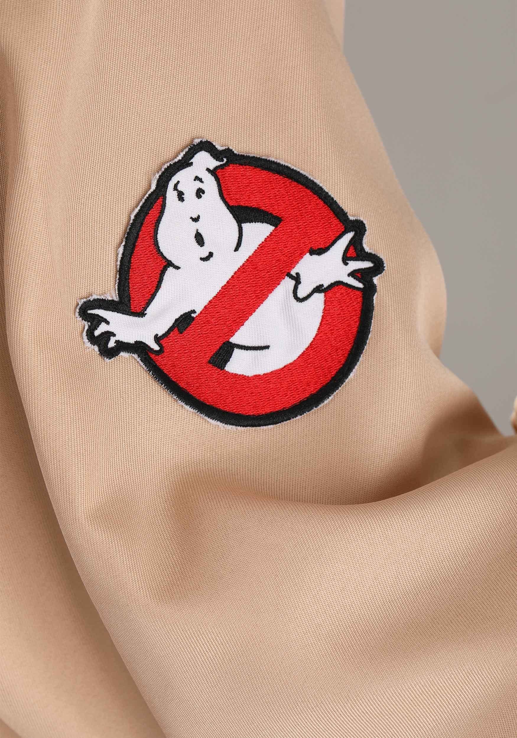Deluxe Plus Size Ghostbusters Halloween Costume | Adult Ghostbusters Jumpsuit Uniform with Proton Pack for Men 4X Brown