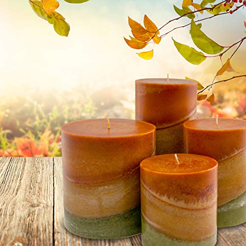 Wicks N More Autumn Leaves Scented Candle (3x4 Pillar)