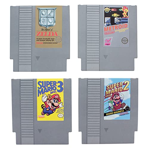 Paladone Nintendo NES Cartridge Retro Drink Coasters for Game Lovers - Super Mario Bros Accessories