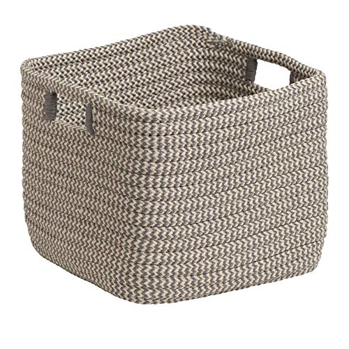 Colonial Mills Carter Basket, 15"x15"x16", Grey