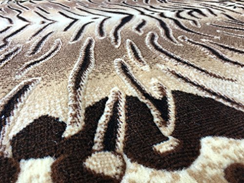 Americana Tiger & Leopard Zebra Animal Skin Round Area Rug Print Design 130 (4 feet X 4 feet Round)
