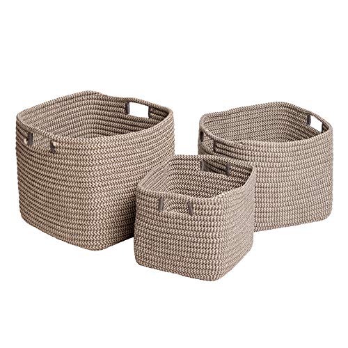 Colonial Mills Carter Basket, 15"x15"x16", Grey
