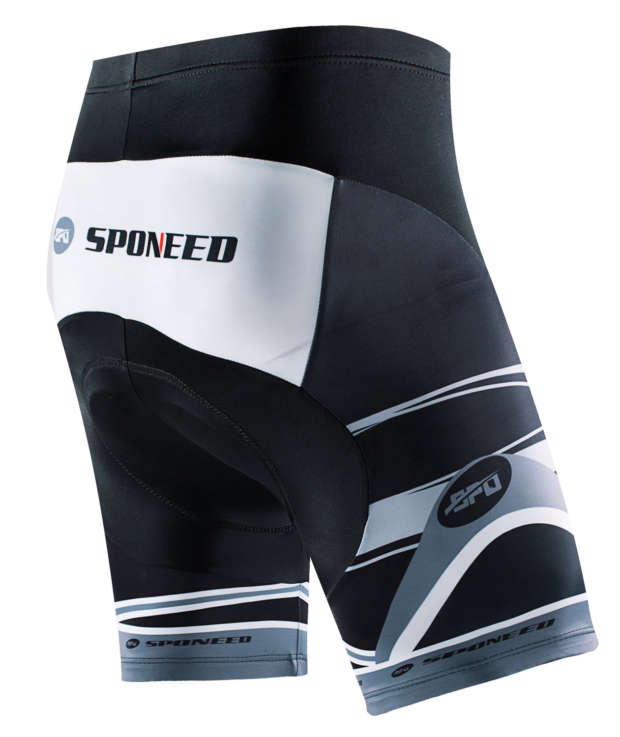 Padded Bike Shorts Men's Cycle Underwear with Padding Bicycle Pants Pockets-Free US XXL Gray Multi