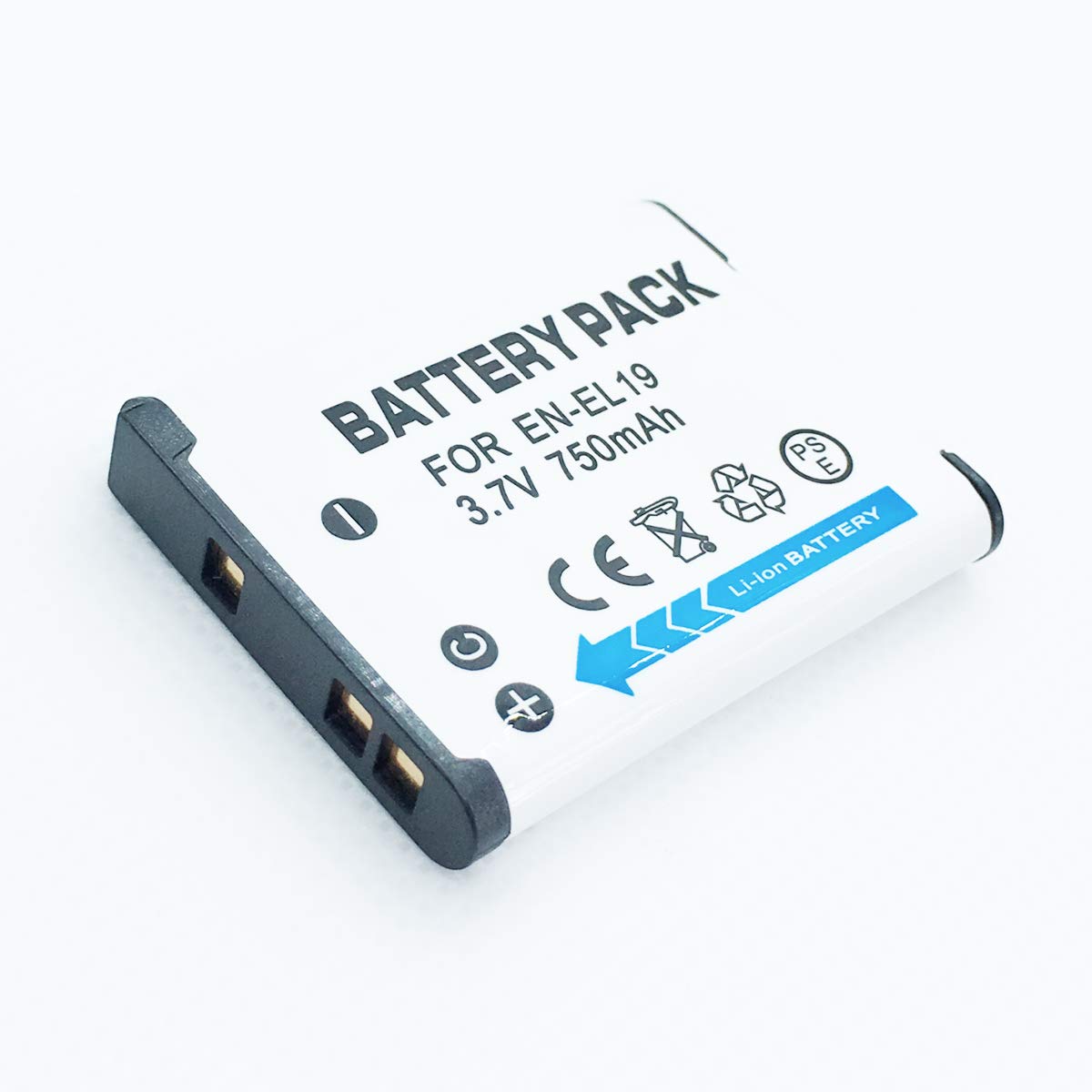 Battery Pack and USB Rapid Travel Charger for Nikon Coolpix S6600, S6700, S6800, S6900, S7000 Digital Camera