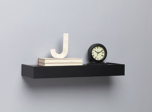 Shelf-Made 0140-24BK Floating Shelf, 24-Inch, Black
