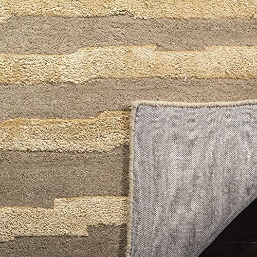 SAFAVIEH Soho Collection 2' x 3' Beige / Gold SOH519B Handmade Premium Wool Accent Rug