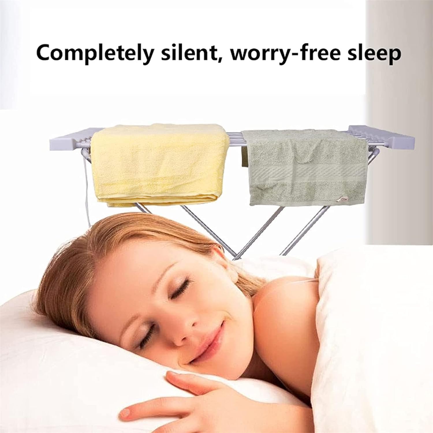VEraiz 120W Electric Wet Laundry Drying Rack, Folding Electric Dryer, Indoor Stand Heated Clothes Rail for Socks Pants Shirts Underwear