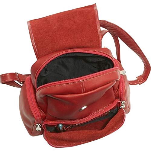 Le Donne Leather Women’s Multi-Pocket Backpack Purse – Premium Full-Grain Colombian Vaquetta Cowhide Leather (Tan)