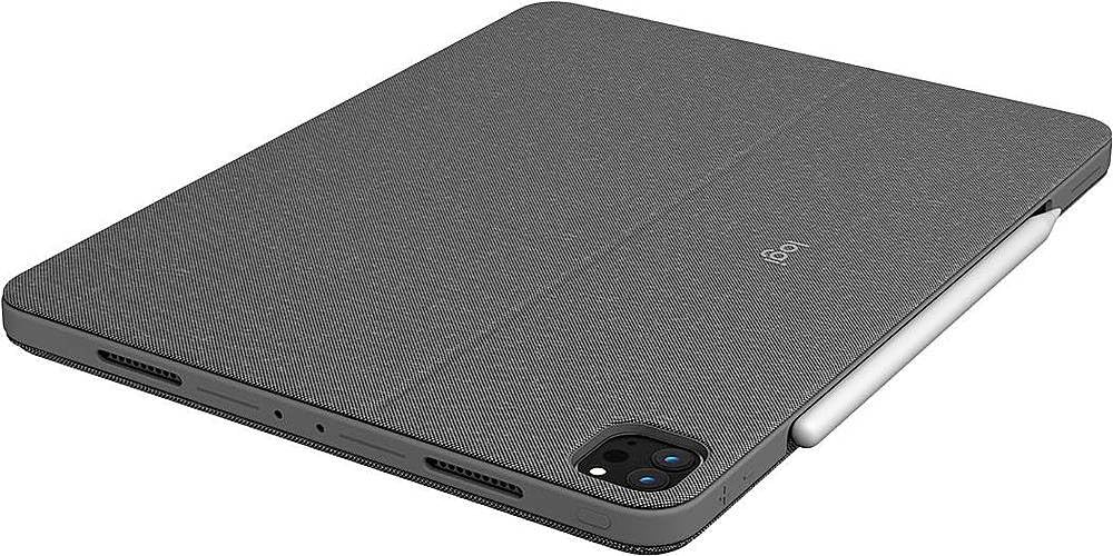 Logitech Combo Touch iPad Pro 12.9-inch(5th, 6th gen - 2021, 2022)Keyboard Case -Detachable Backlit Keyboard with Kickstand, Click-Anywhere Trackpad, Smart Connector - Oxford Gray (Renewed)