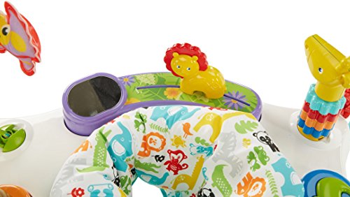 Fisher-Price Baby Bouncer Animal Activity Jumperoo With Music Lights Sounds And Developmental Toys For Infants