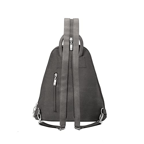 Baggallini womens Metro Backpack With Rfid Phone Wristlet Handbags, Gray, One Size US